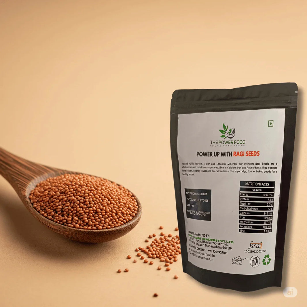 Ragi Seeds | Calcium-Rich Superfood for Bones & Digestion – THE POWER FOOD